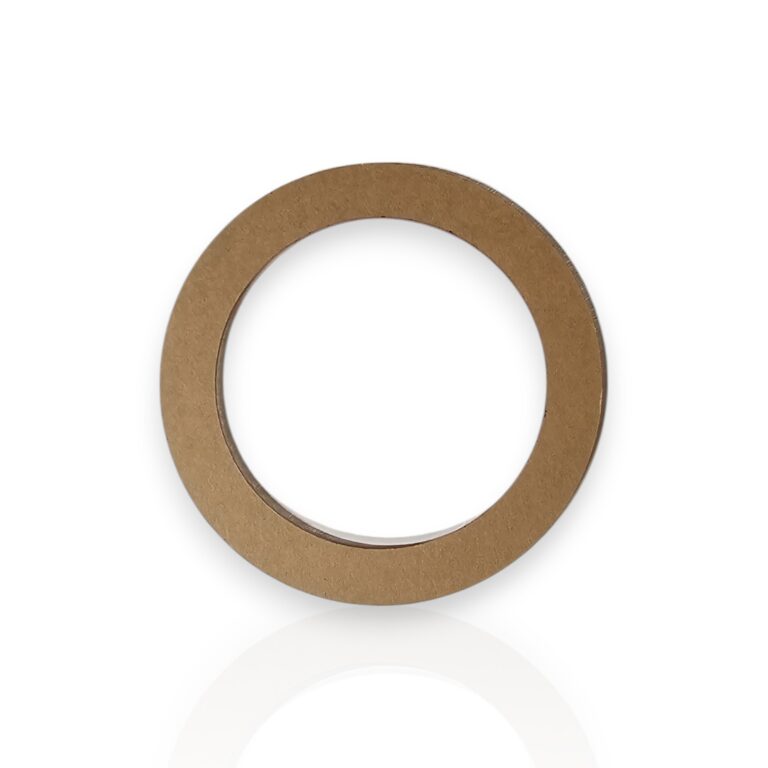 White Round Disc with Hole in the Center | 1/8 Thick | White Plastic